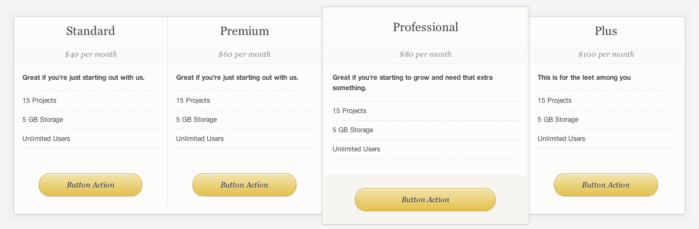 Price Table Plugin for WordPress - SiteOrigin