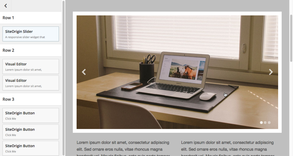 Live Editor - SiteOrigin