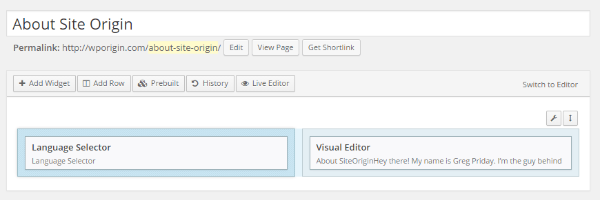 Using Page Builder with WPML - SiteOrigin