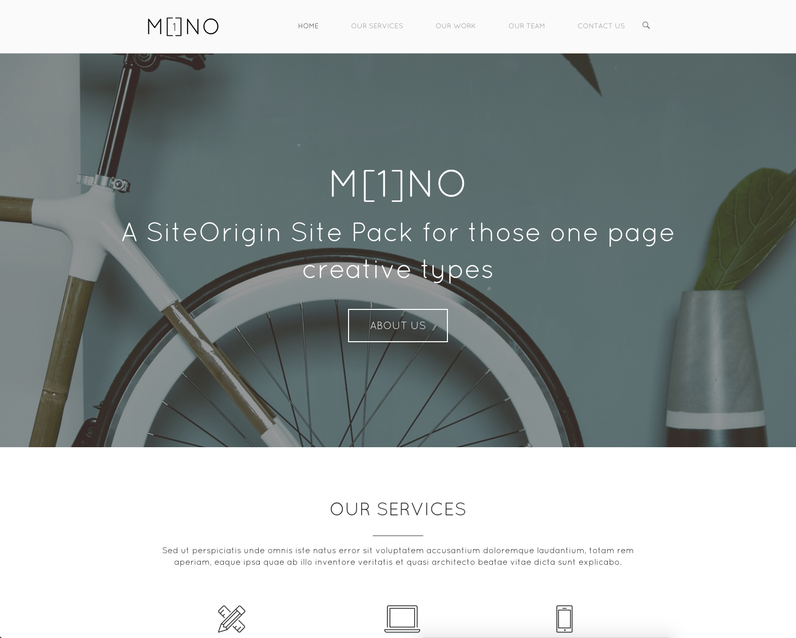 Mono - One Page Prebuilt Business WordPress Website
