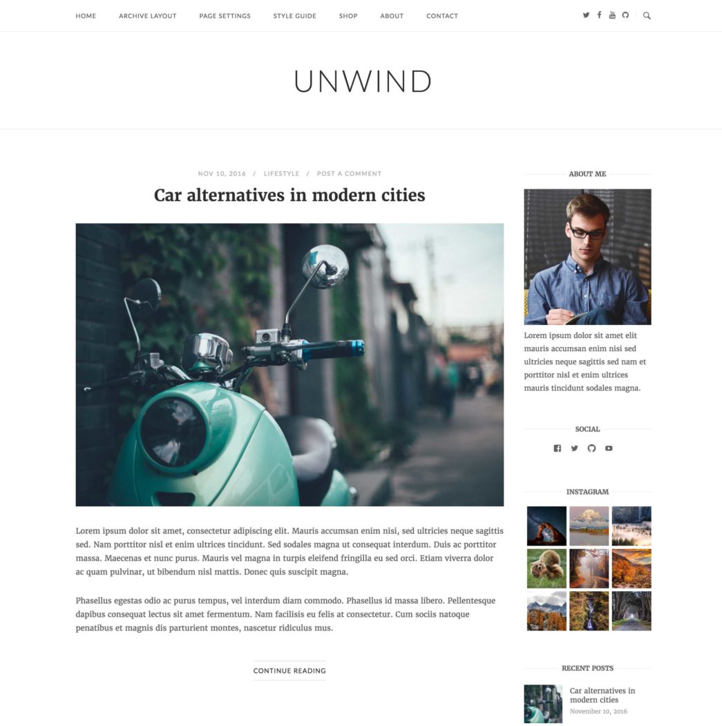 Unwind Documentation - SiteOrigin