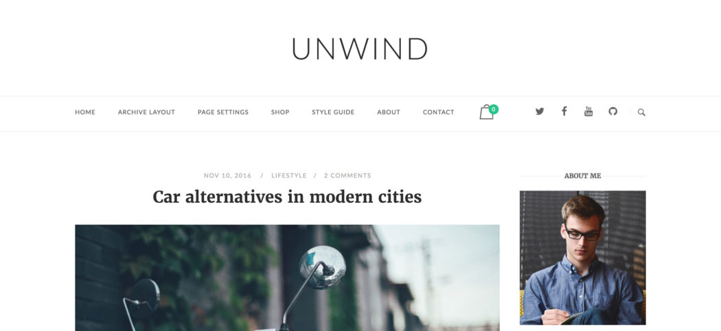 New Header Layouts for Unwind - SiteOrigin