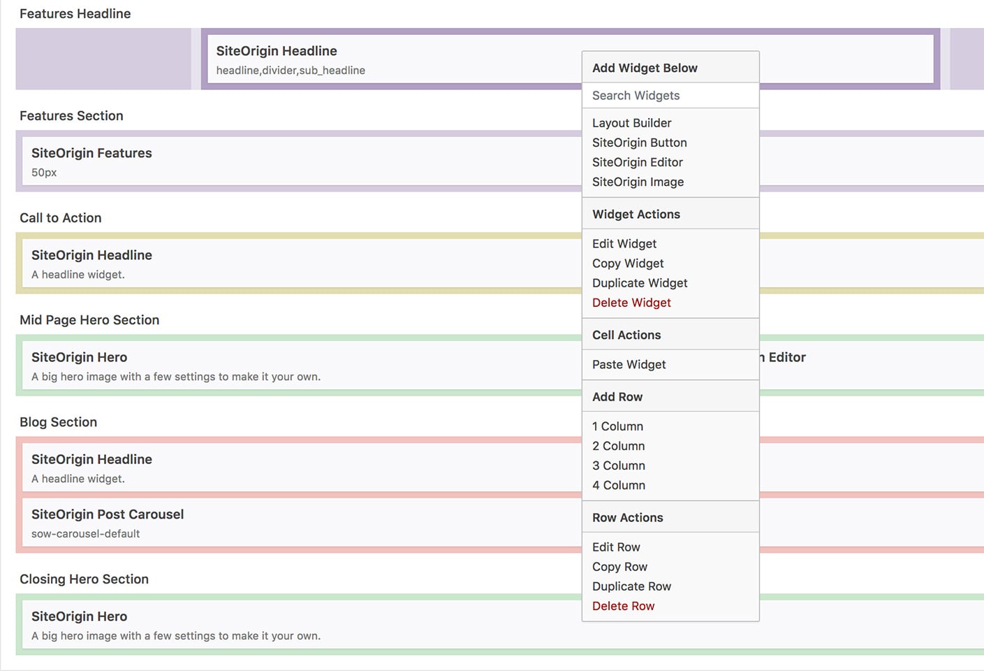 Page Builder Copy Paste - SiteOrigin