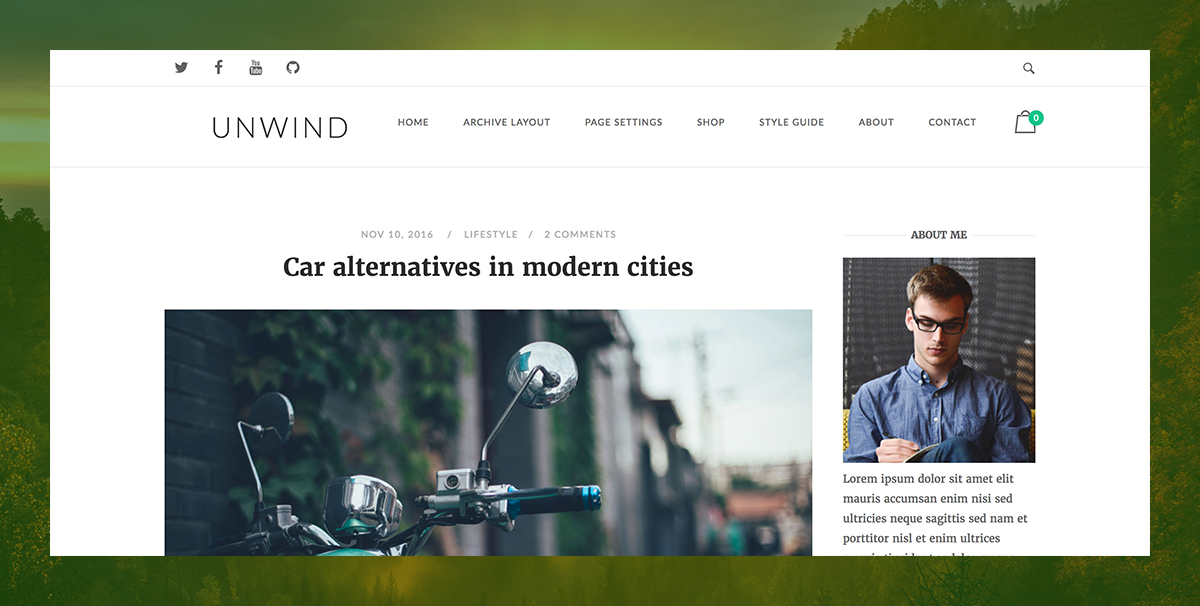 New Header Layouts for Unwind - SiteOrigin