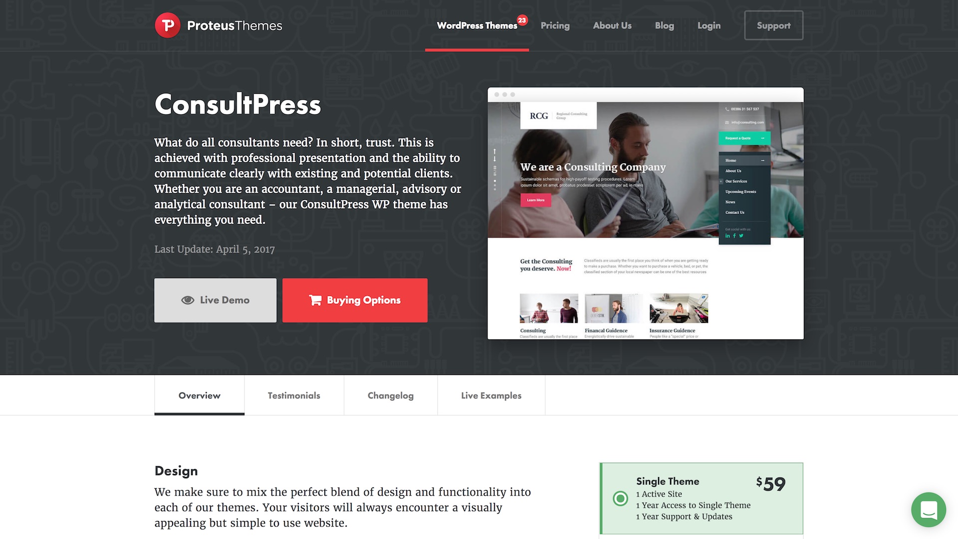 ConsultPress WordPress Theme - SiteOrigin