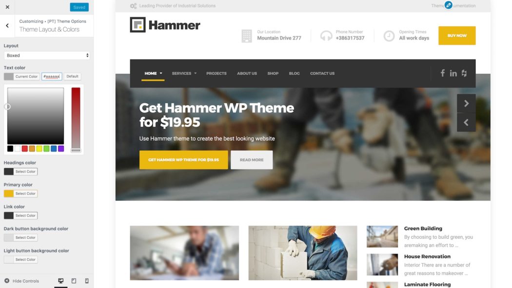 Professional, niche, construction WordPress theme by ProteusThemes
