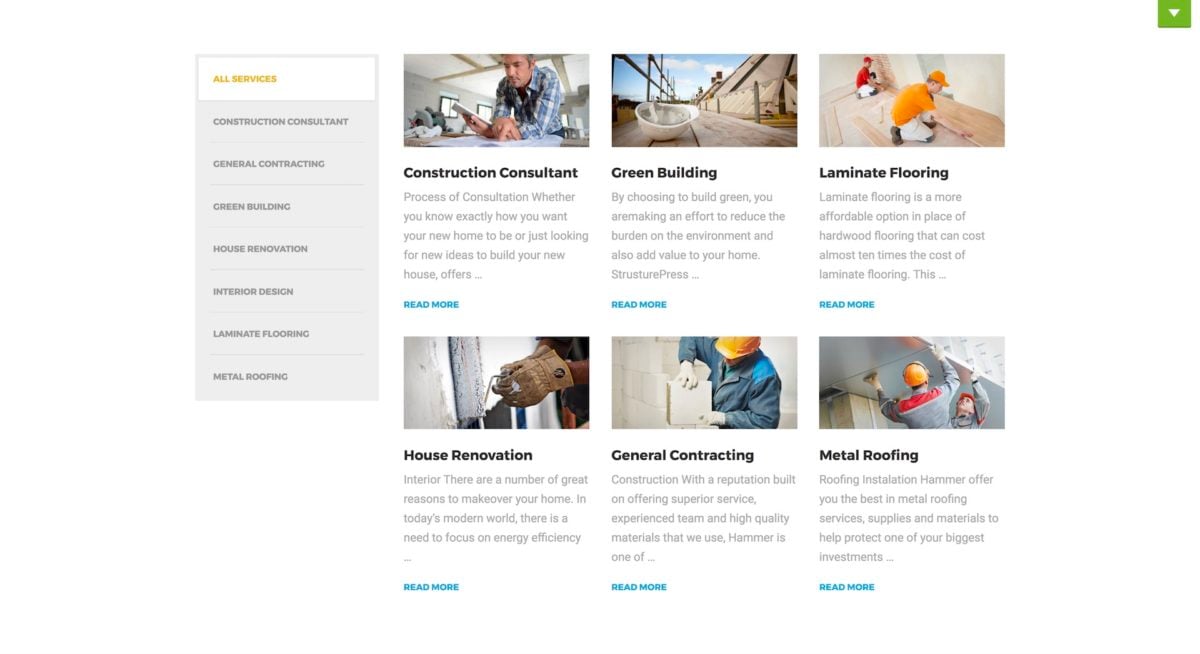 Professional, niche, construction WordPress theme by ProteusThemes