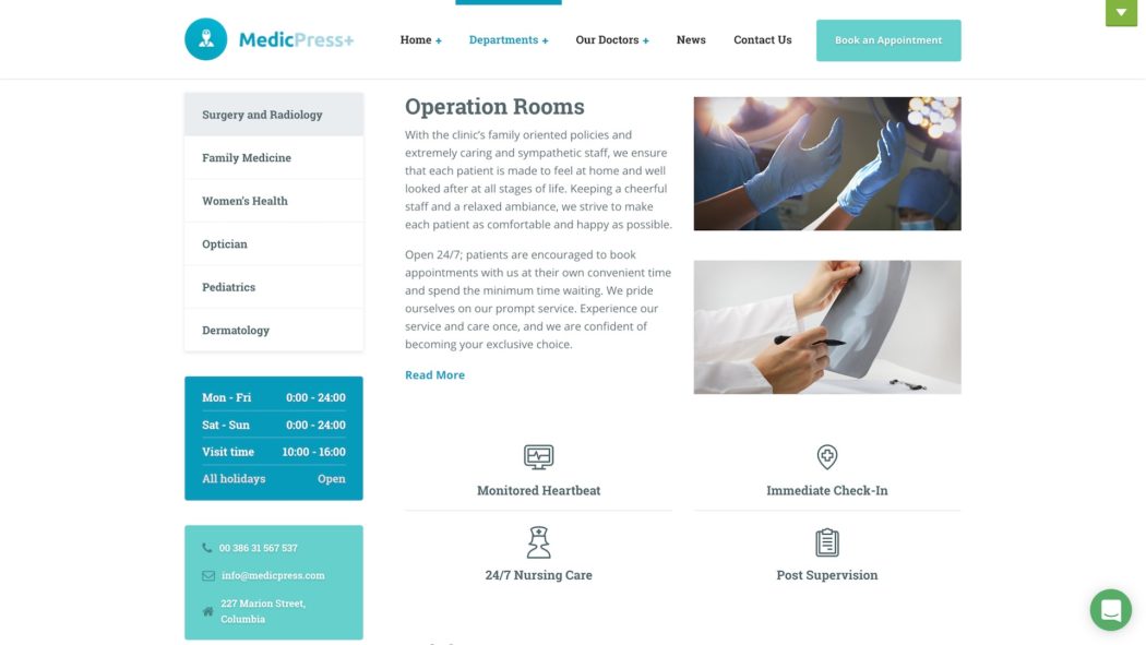 MedicPress, a niche medical WordPress theme from ProteusThemes