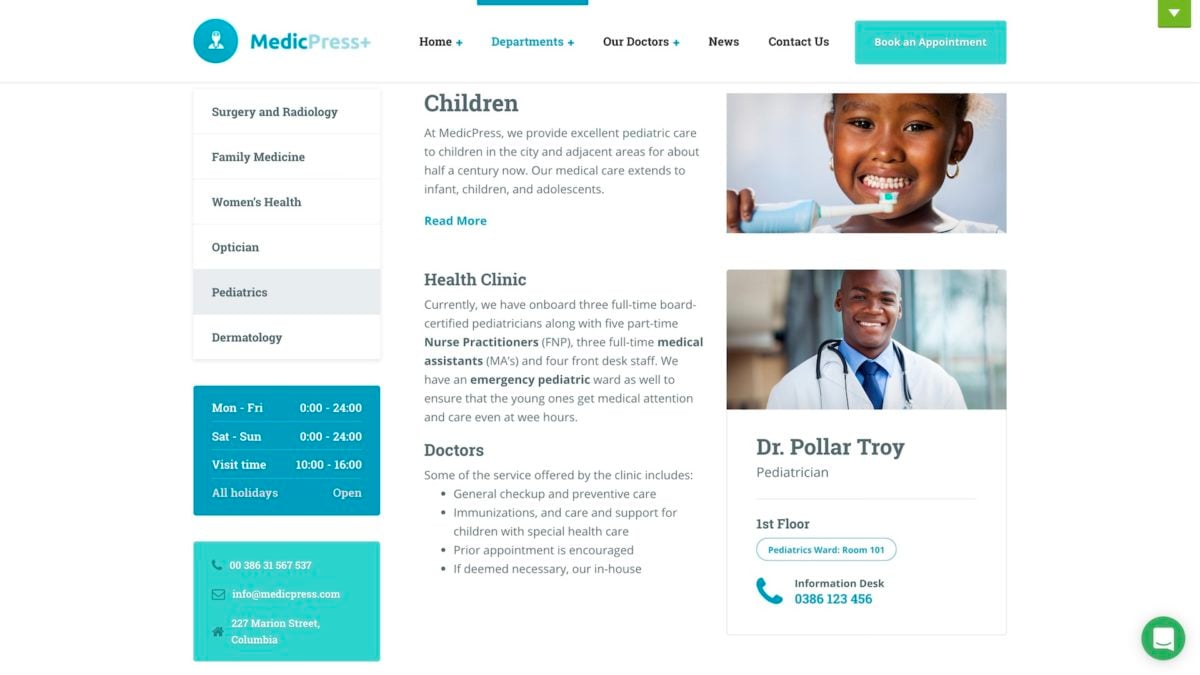 MedicPress, a niche medical WordPress theme from ProteusThemes