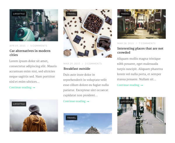 Masonry Blog Layout Added to Unwind - SiteOrigin