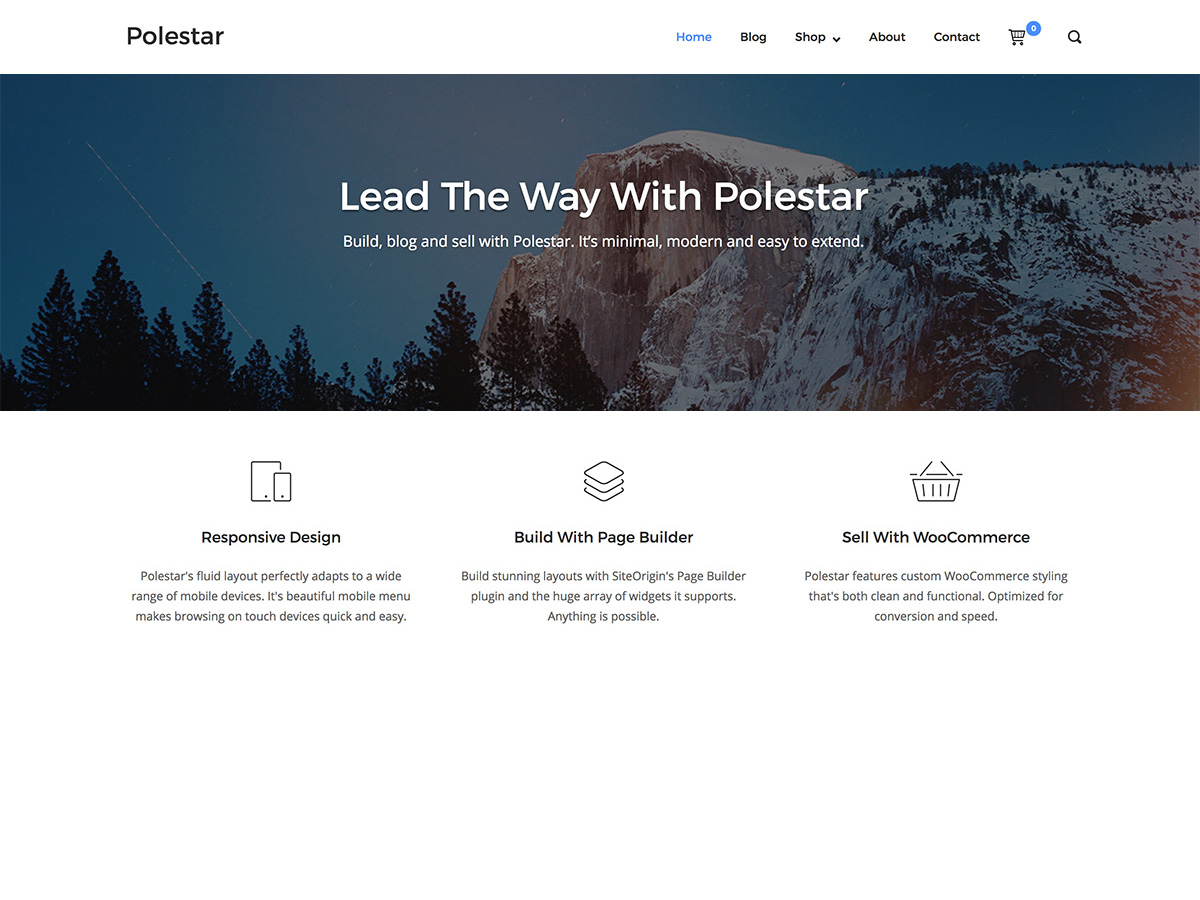 Lightweight, full width, responsive WordPress theme from PuroThemes