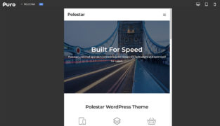 Lightweight, full width, responsive WordPress theme from PuroThemes