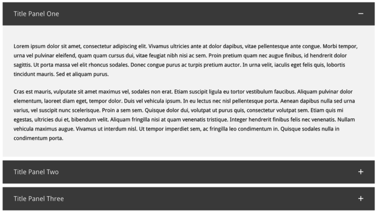 Introducing the Accordion Widget - SiteOrigin