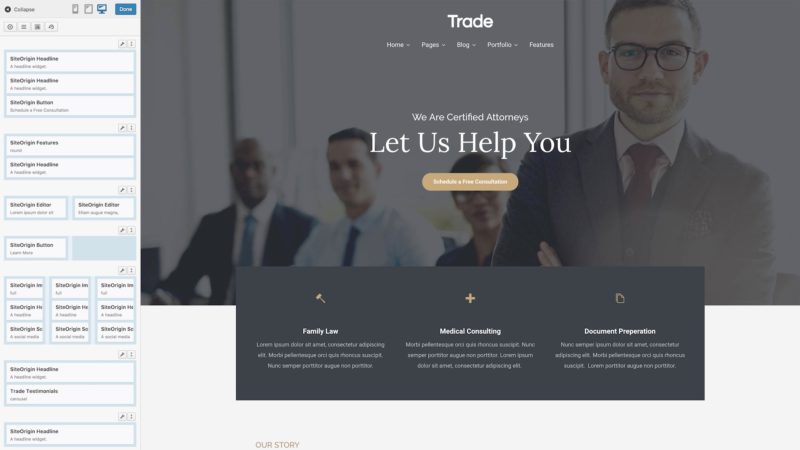 Multi-niche, business WordPress theme from ThemeTrust