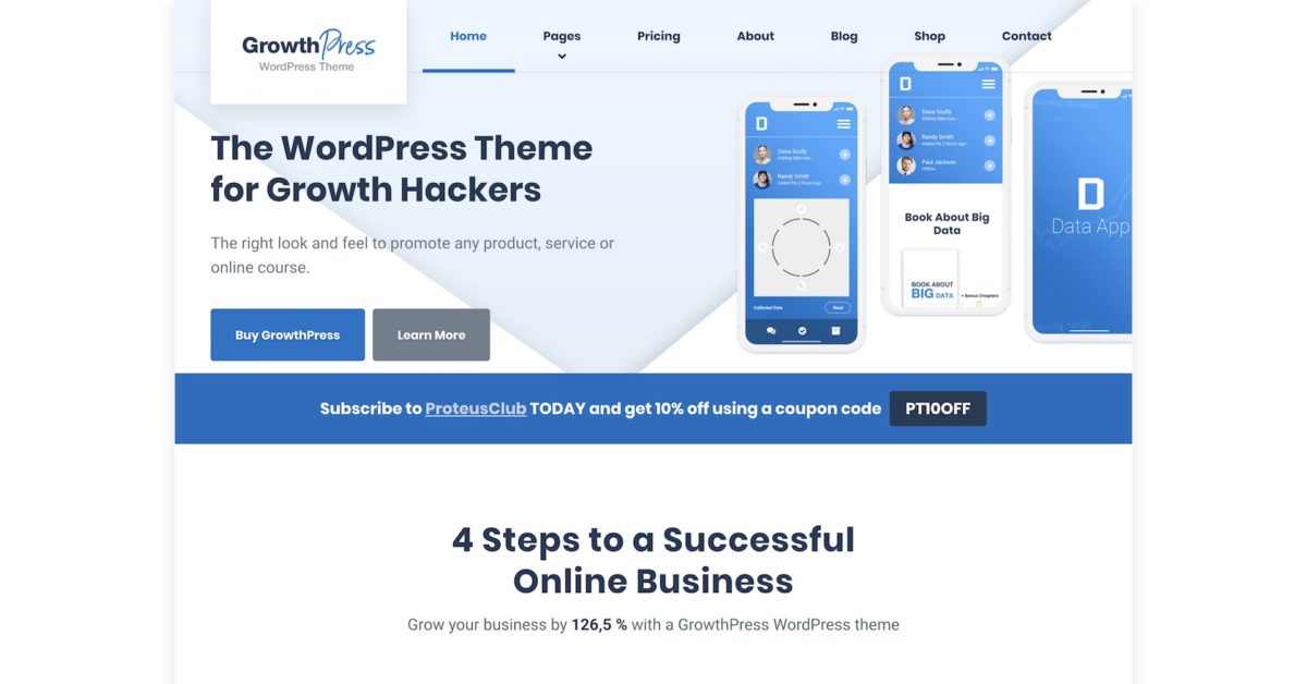 A niche marketing and SEO WordPress Theme by Proteus Themes
