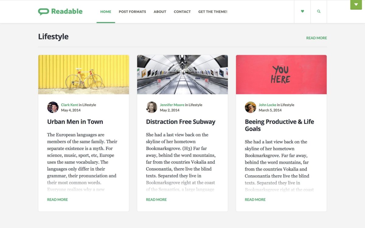 A niche Blogging WordPress Theme from ProteusThemes