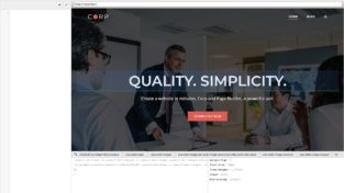 Responsive corporate business theme from SiteOrigin