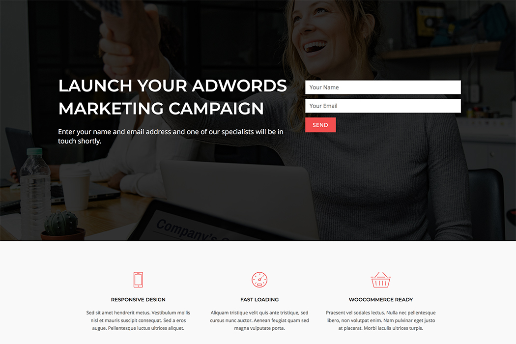 Adding a Form to a Hero Image - SiteOrigin