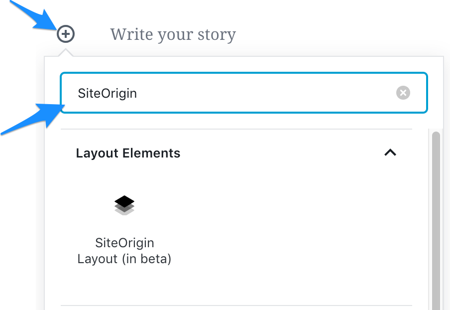 SiteOrigin Widgets in Gutenberg - SiteOrigin