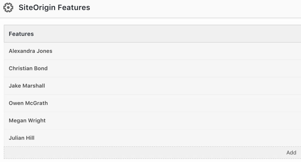 Create a Team Page with the SiteOrigin Features Widget - SiteOrigin