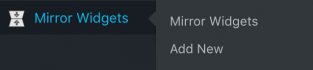 Mirror Widgets - SiteOrigin