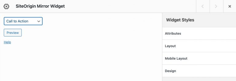 Mirror Widgets - SiteOrigin