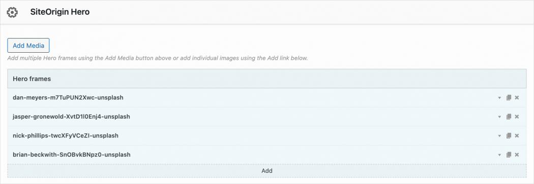 Multiple Media - SiteOrigin