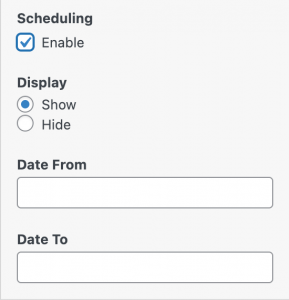 Toggle Visibility - SiteOrigin