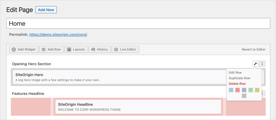 Announcing the Custom Row Colors Addon - SiteOrigin