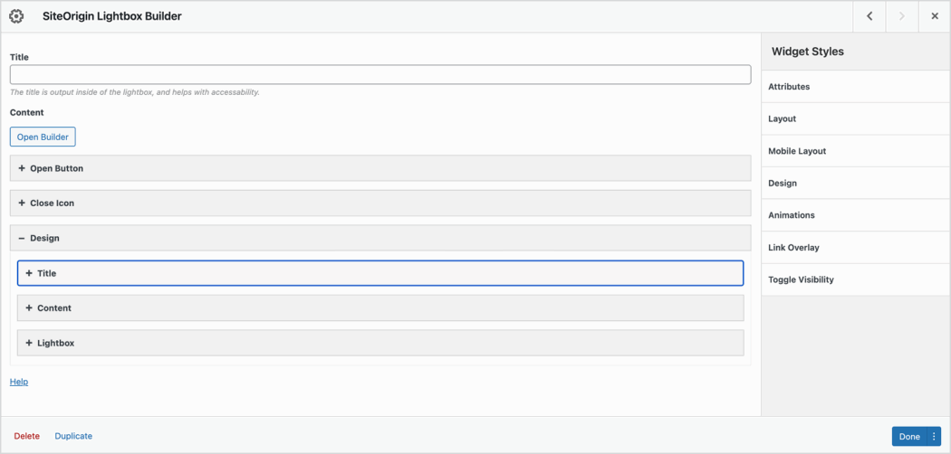 Boost Signups with On-Page Forms and Content in SiteOrigin Lightboxes - SiteOrigin