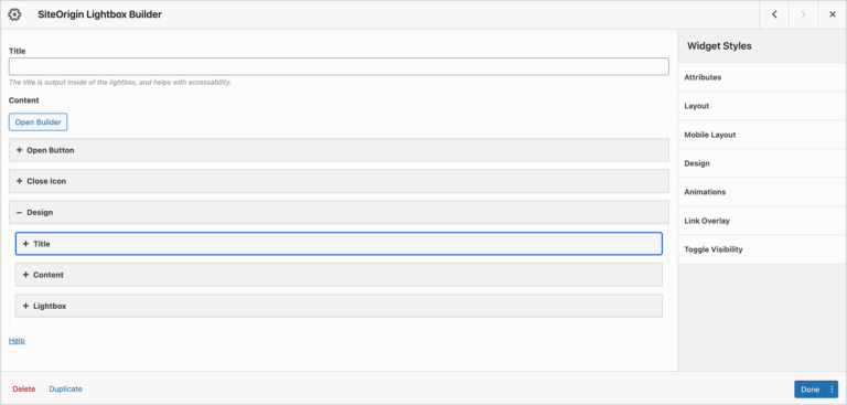 Boost Signups with On-Page Forms and Content in SiteOrigin Lightboxes - SiteOrigin